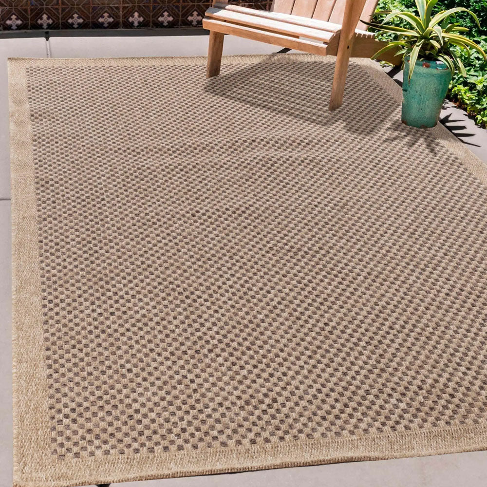 Bestla Harper Checkered Jute Rug – Kwikbox ltd